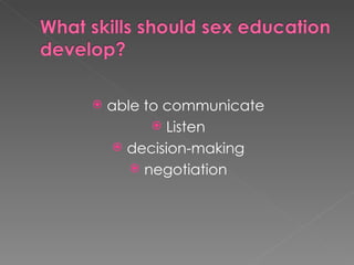Sex education | PPT