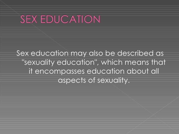 Sex Education
