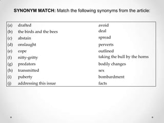 Sex education | PPTX