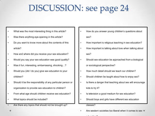 Sex education | PPTX