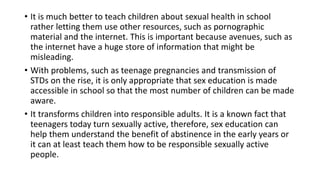 Sex education | PPTX