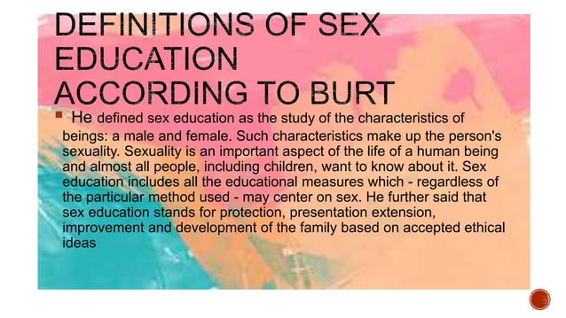 Sex Education Ppt