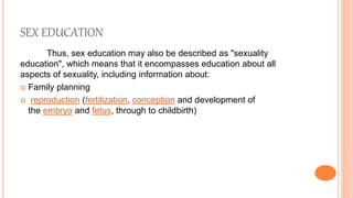 Sex education | PPTX