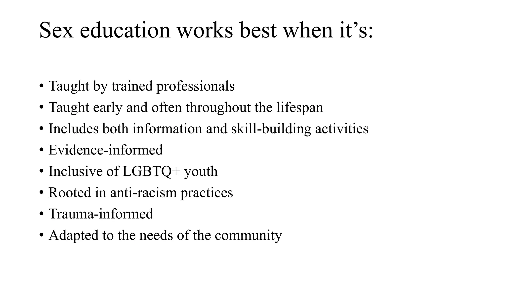 Sex Education Pptx