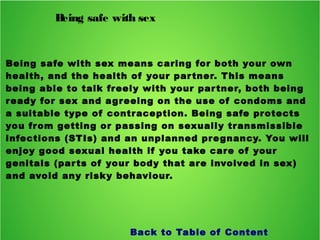 Sex education slide show libre office | ODP