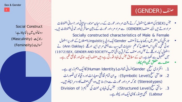 Sociology of Gender : Sex & Gender | PPT