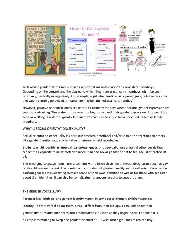 Sex Gender And Sexuality A Summarized Explanation Pdf