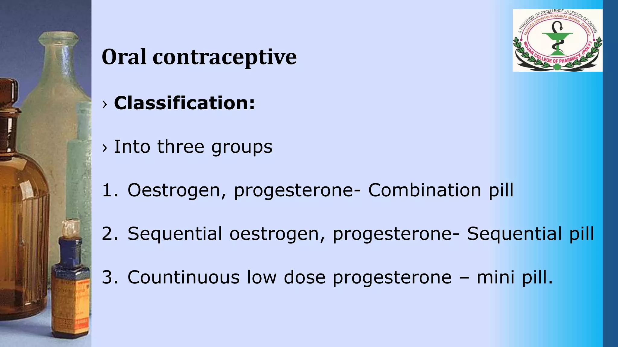 Sex Hormones And Oral Contraceptive [autosaved] Ppt