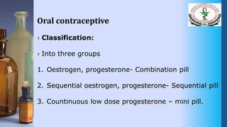 Sex hormones and oral contraceptive [autosaved] | PPTX