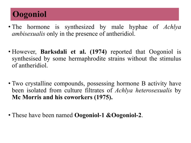 Sex Hormones In Fungi Pptx 0817