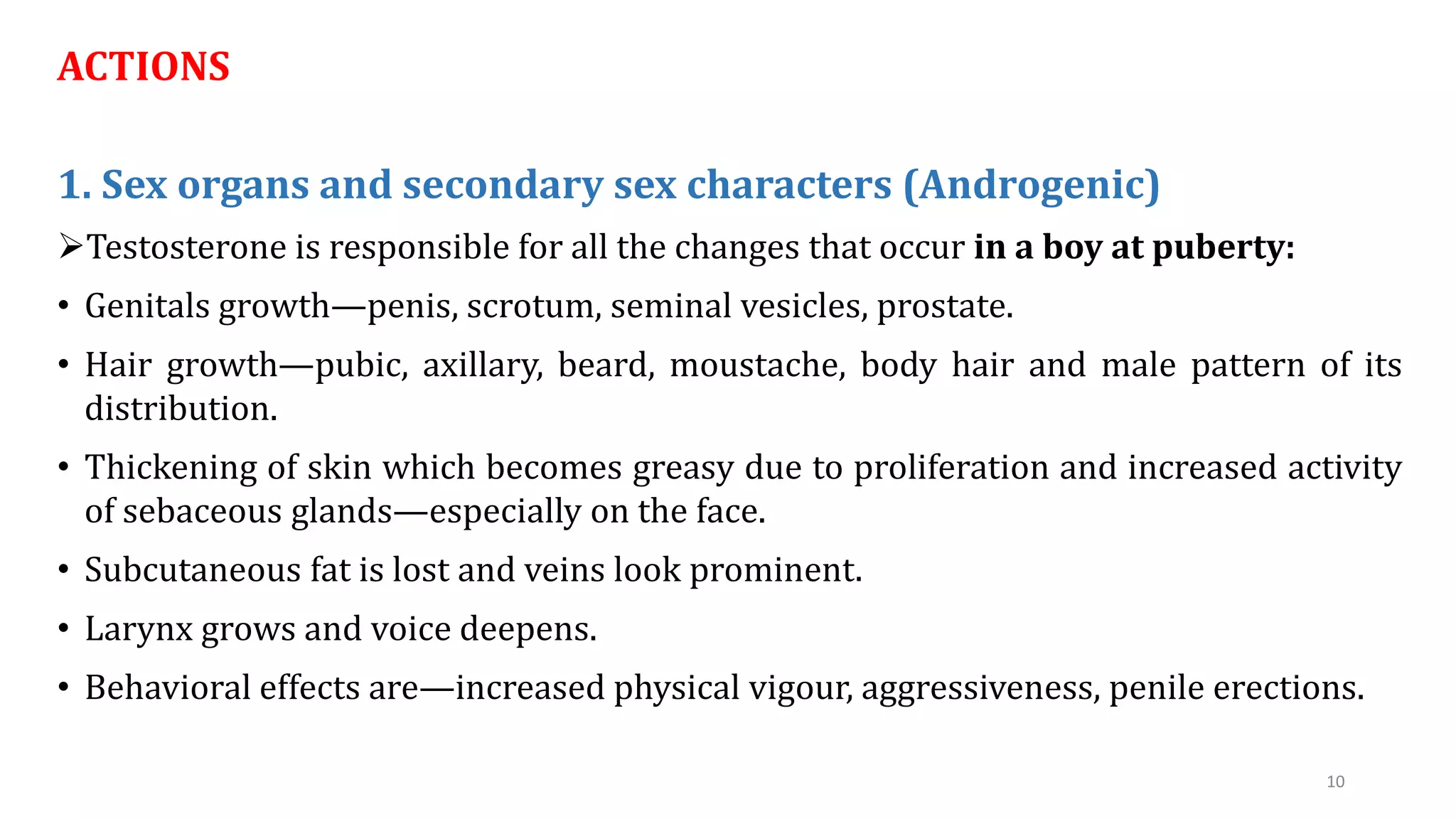 Sex hormones (Male) | PPTX
