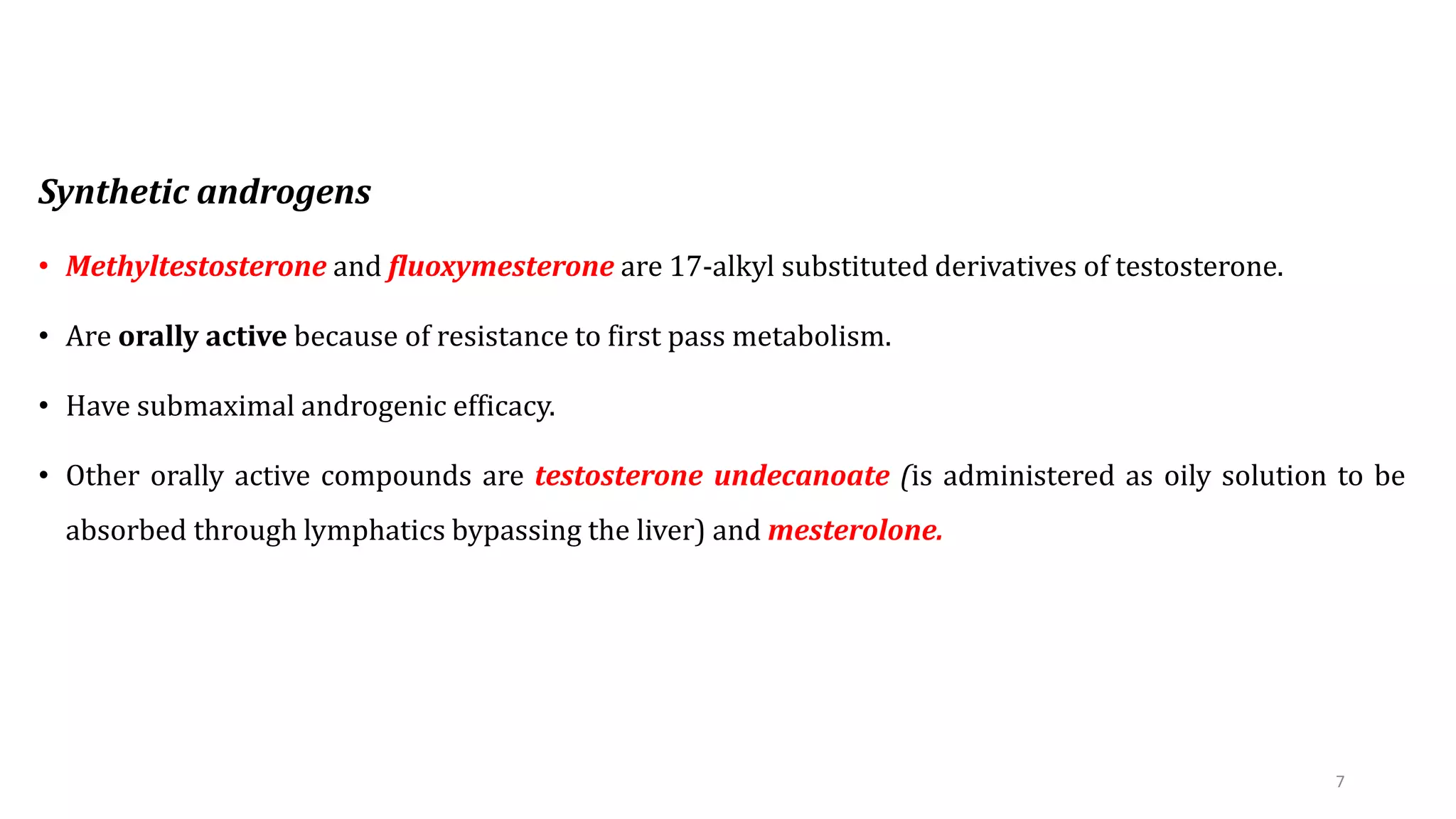 Sex Hormones Male Pptx