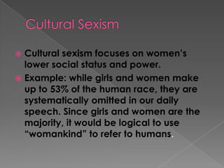 Sexism | PPTX