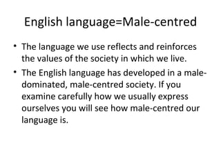 Sexism In Language | PPT