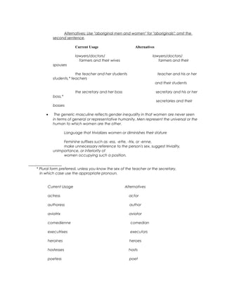 Sexism in language | DOC