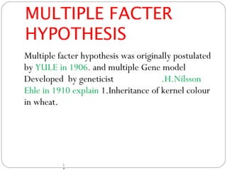 Sex linked and quantitative inheritance | PPT