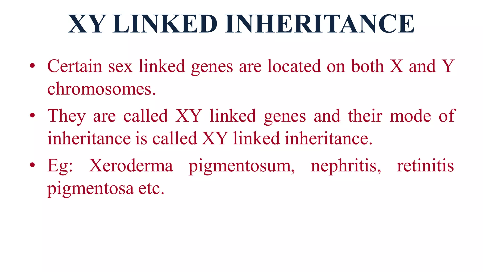 Sex Linked Inheritance Ppt