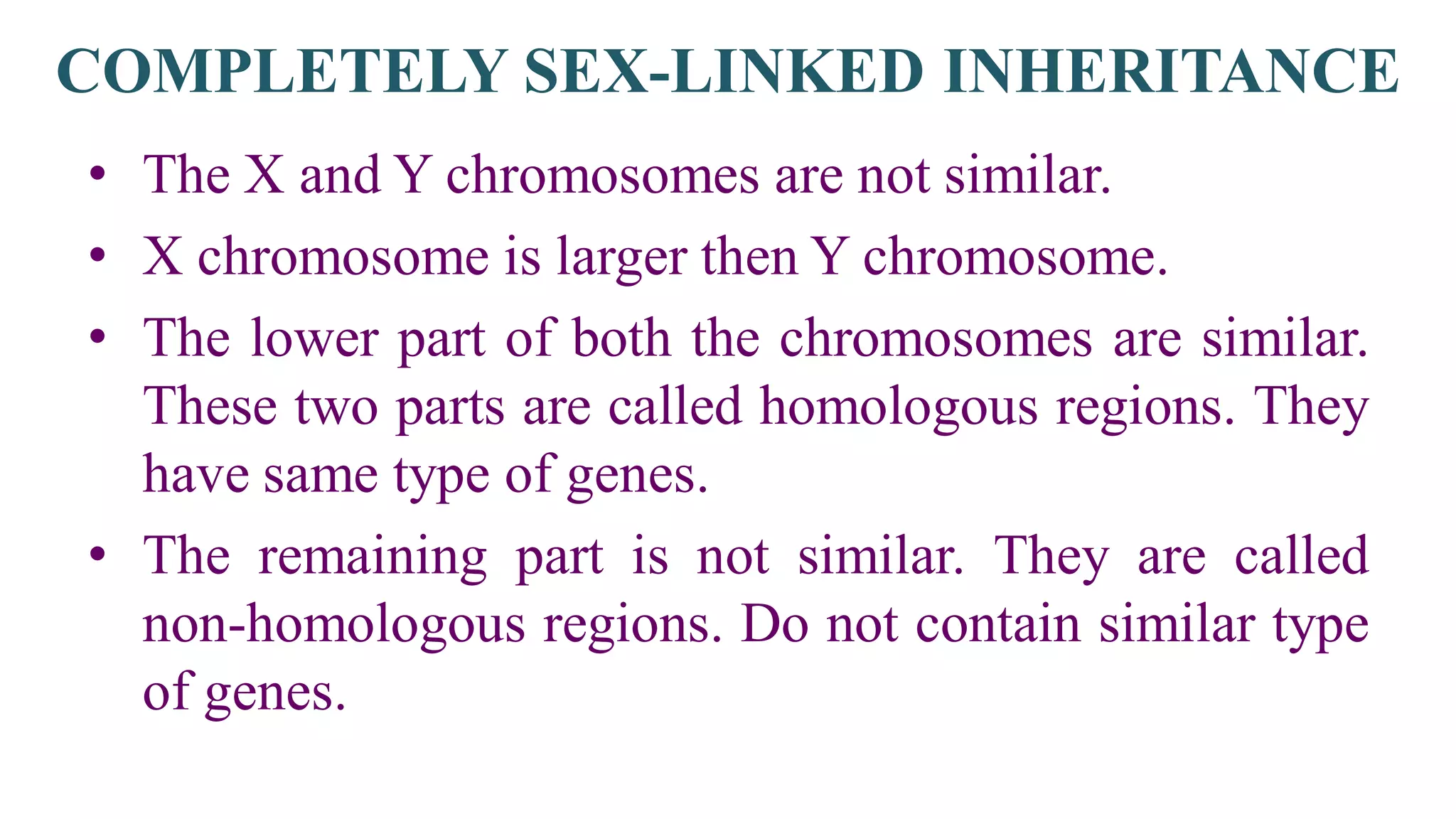 Sex linked inheritance | PDF