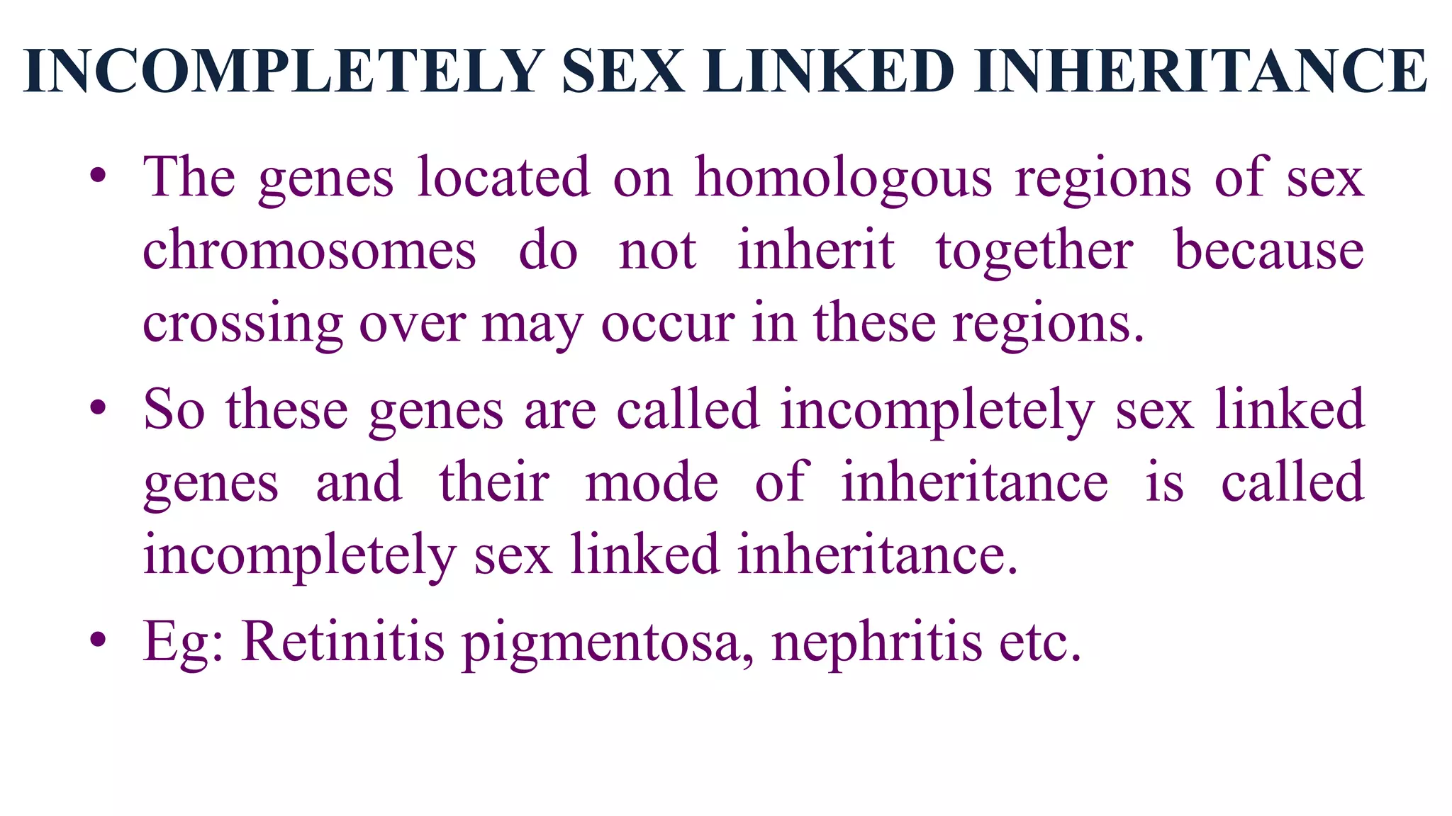 Sex Linked Inheritance Pdf