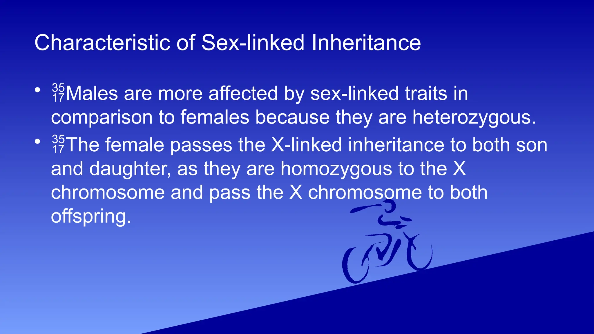 Cell And Molecular Biology Sex Linked Inheritance Ppt