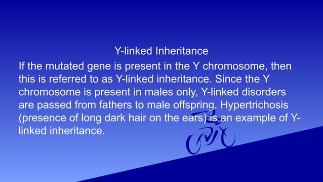 CELL AND MOLECULAR BIOLOGY: SEX LINKED INHERITANCE | PPT