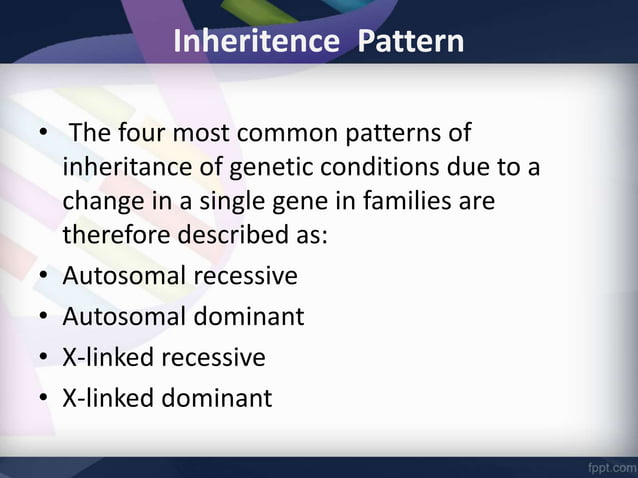 Sex Linked Recessive Inheritence Ppt