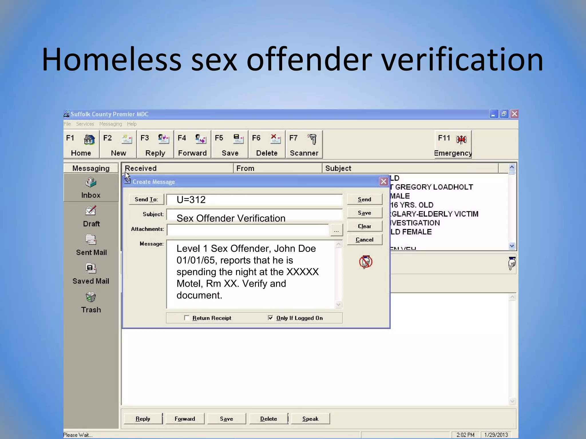 Sex offender tracking and community support program | PPT