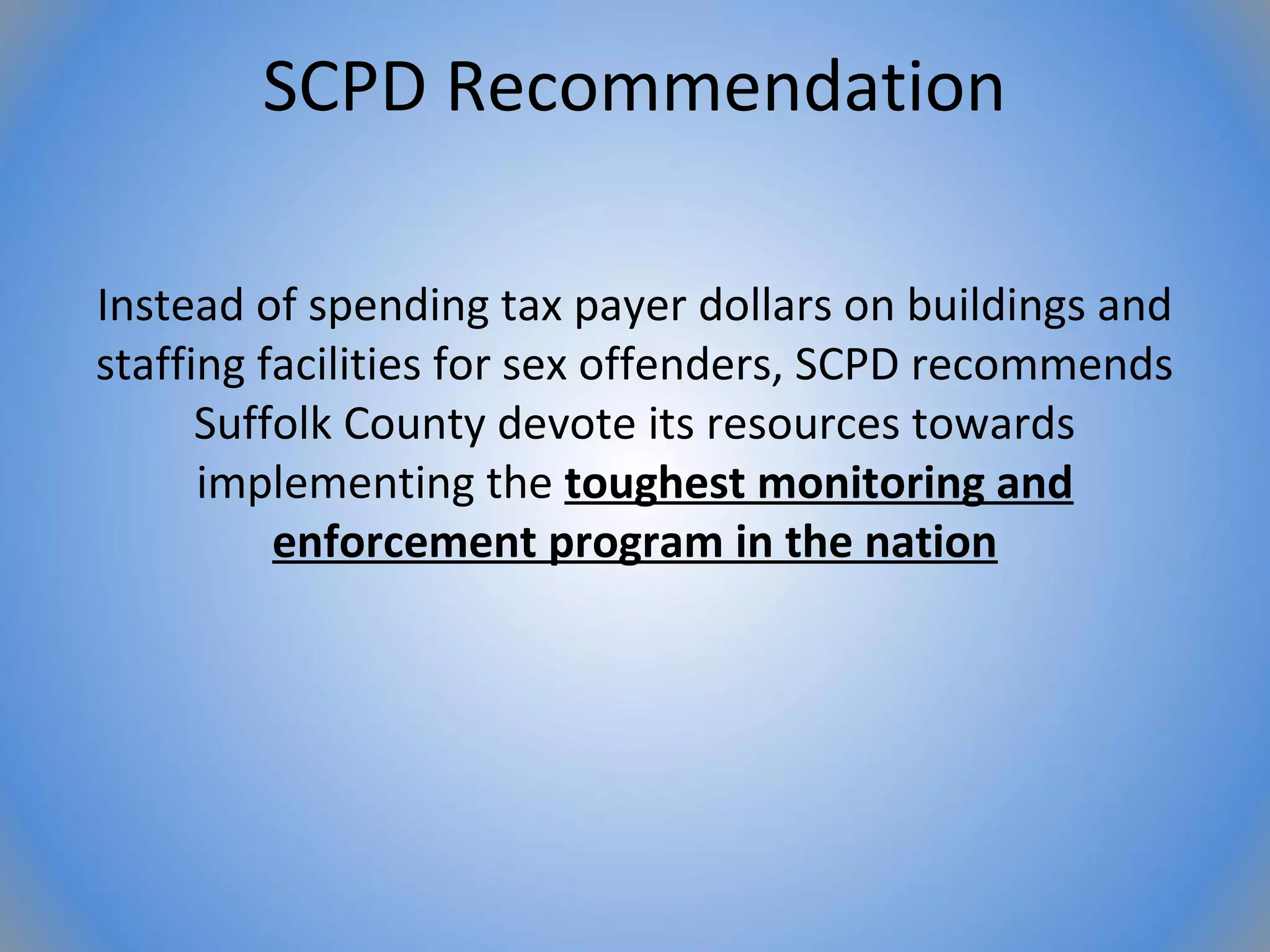 Sex offender tracking and community support program | PPT