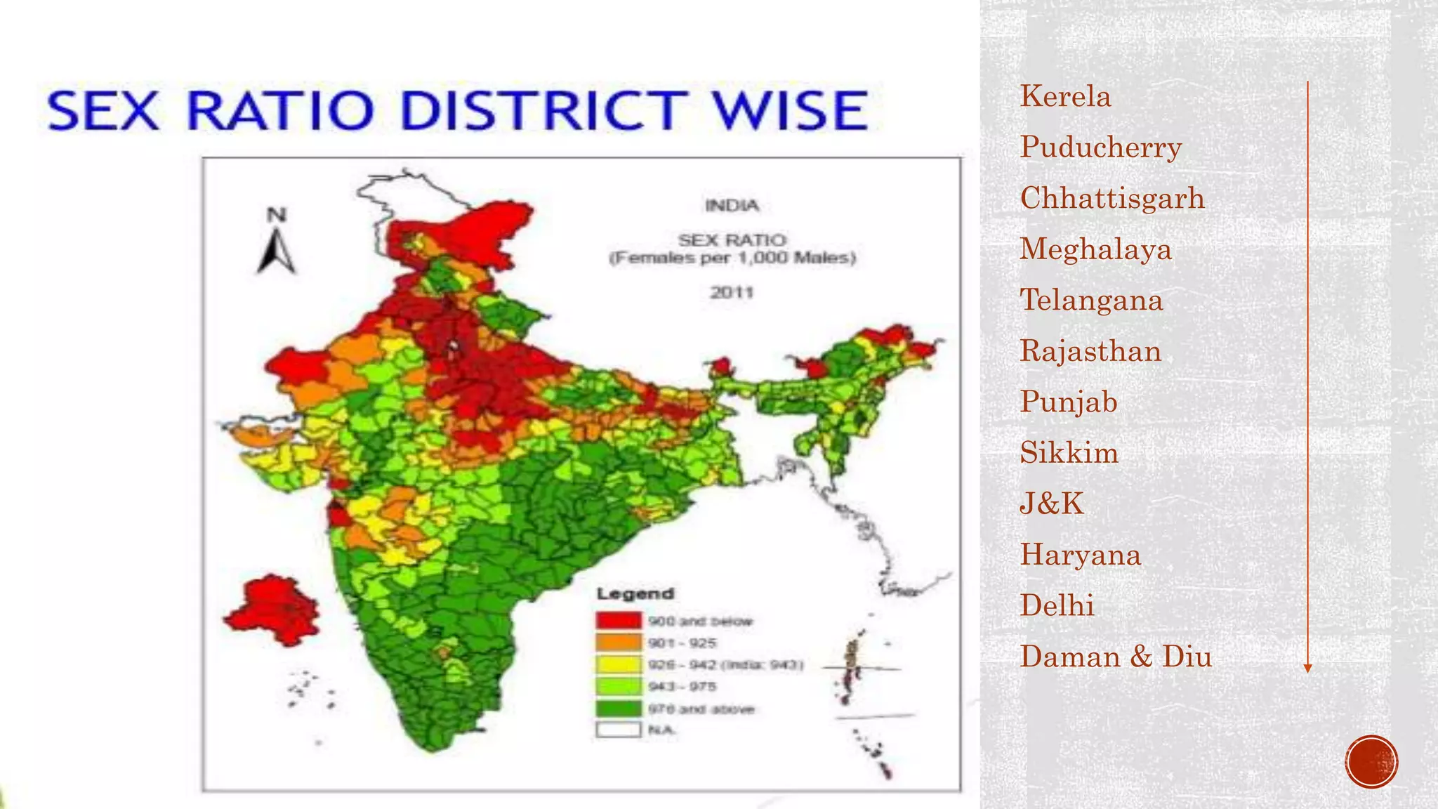 Sex ratio in India | PPTX