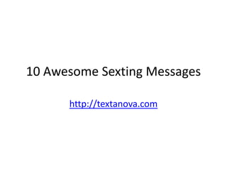 Sexting Picture Messages