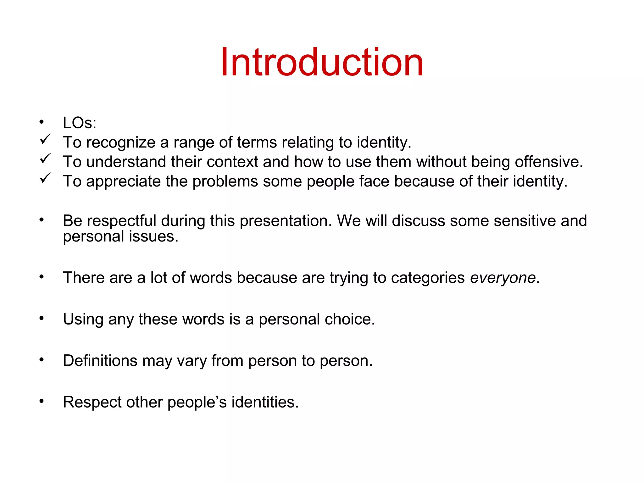 Sexual And Gender Identity Lesson Ppt Ppt