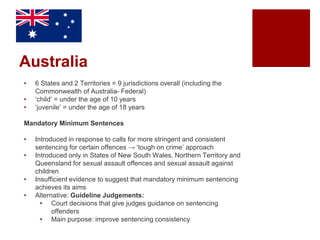 Sexual Offences against Children and Sentencing Principles and Policies ...