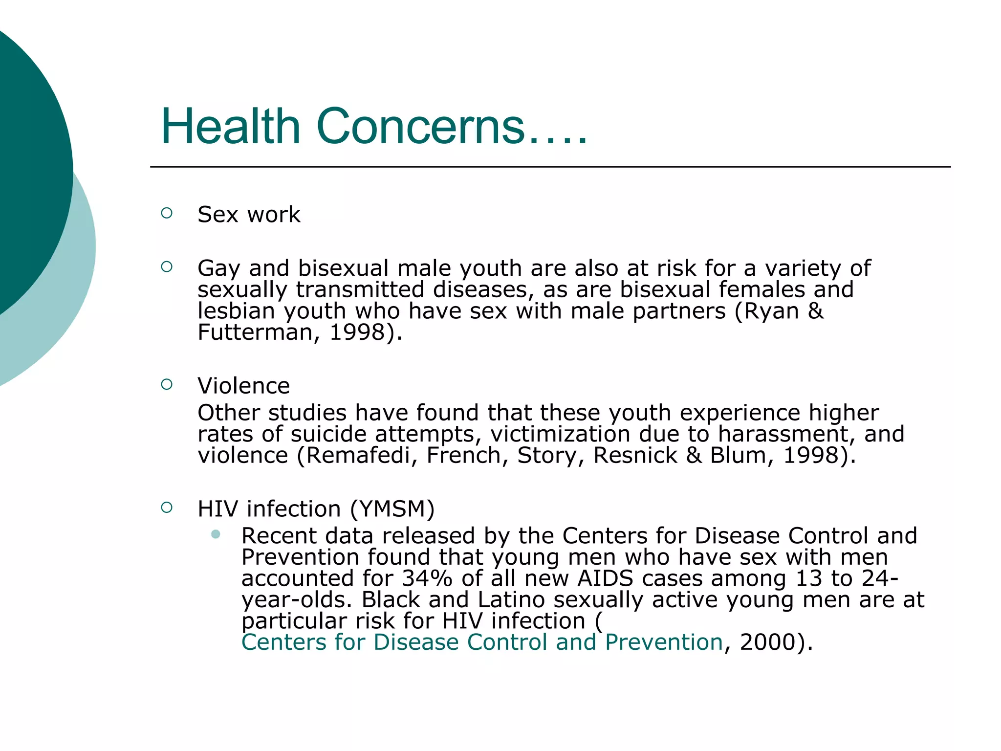 Sexual Orientation, Gender Identity And Adolescent Health 10.6.07