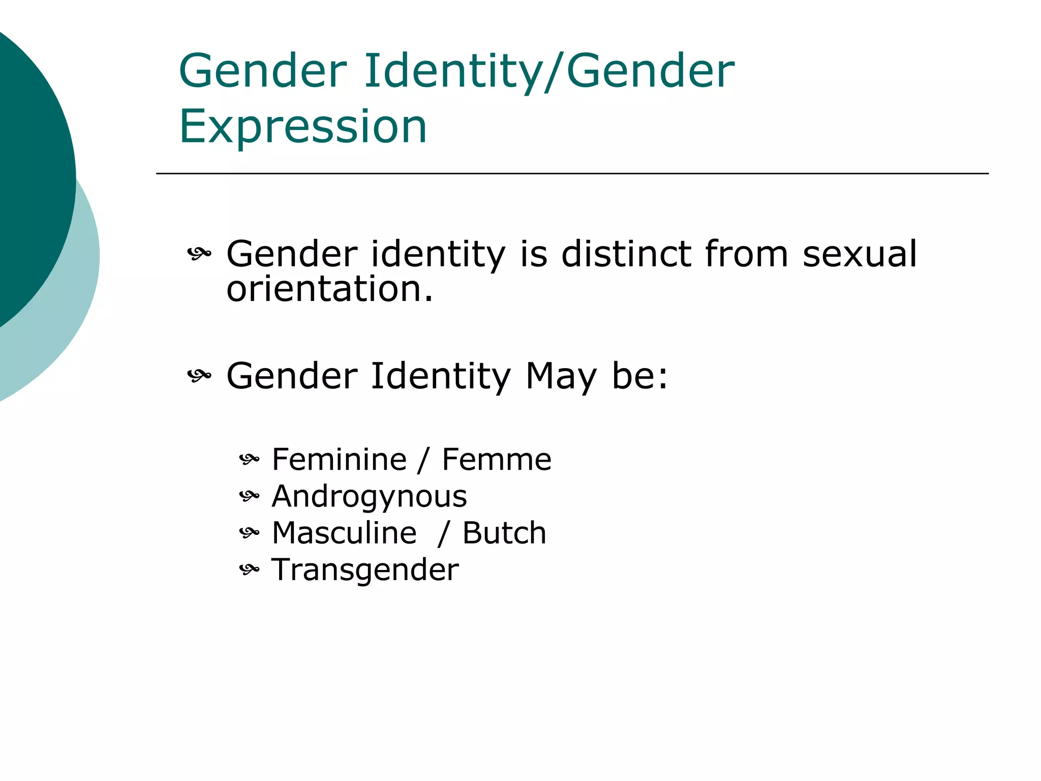 Sexual Orientation, Gender Identity And Adolescent Health 10.6.07