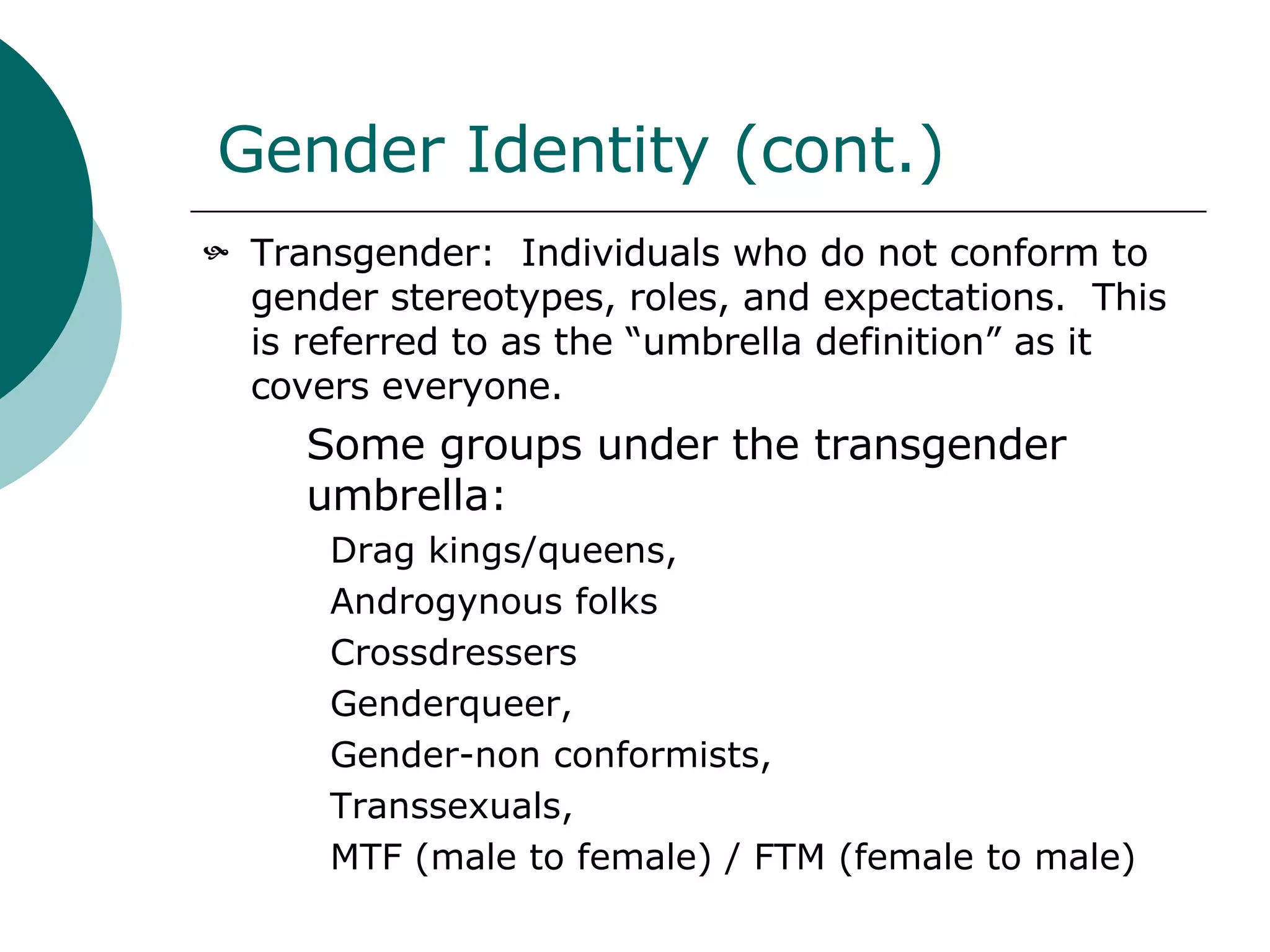 Sexual Orientation, Gender Identity And Adolescent Health 10.6.07