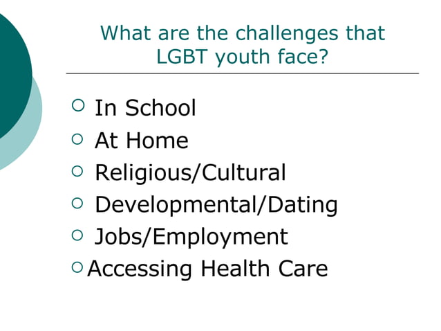 Sexual Orientation, Gender Identity And Adolescent Health 10.6.07