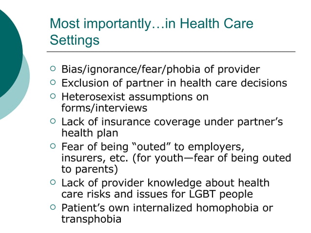 Sexual Orientation, Gender Identity And Adolescent Health 10.6.07