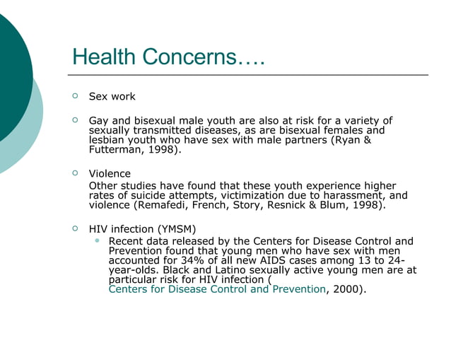 Sexual Orientation, Gender Identity And Adolescent Health 10.6.07