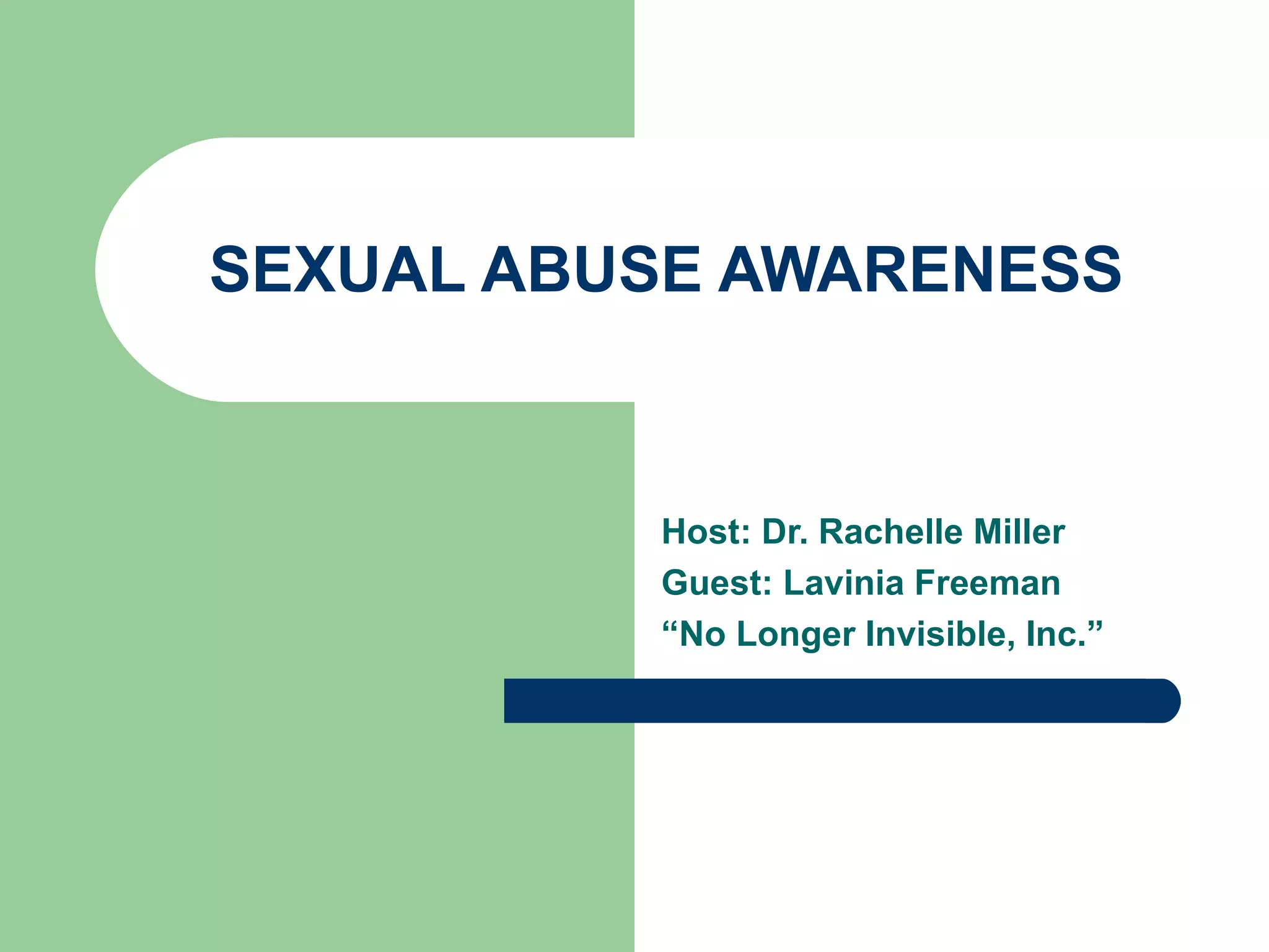 Sexual abuse awareness | PPT