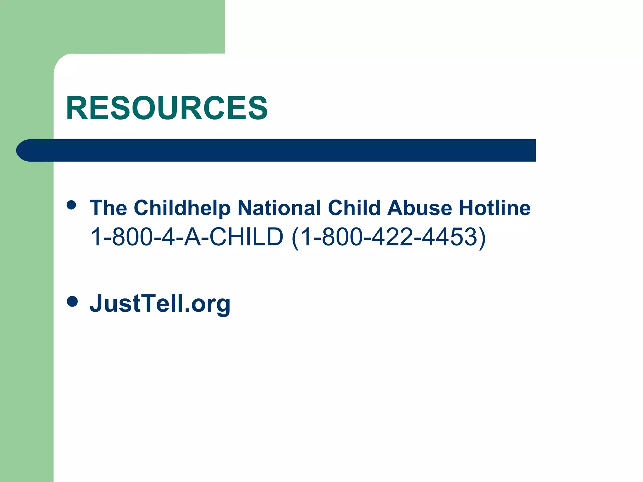 Sexual abuse awareness | PPT