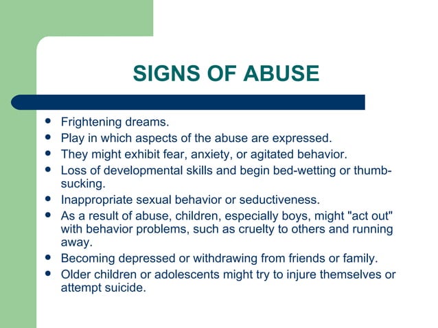 Sexual abuse awareness | PPT