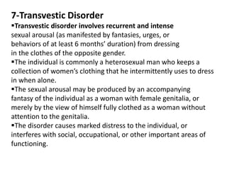 Sexual and gender identity disorder | PPTX