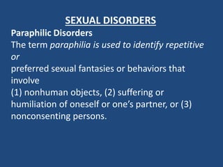 Sexual and gender identity disorder | PPTX