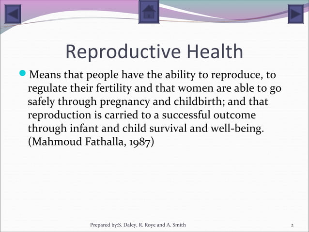 Sexual and reproductive health | PPT | Pregnancy | Reproductive Health