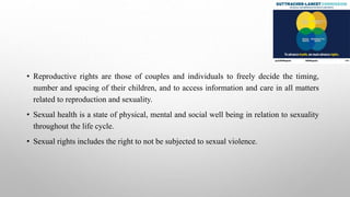 Sexual and reproductive health and rights | PPTX