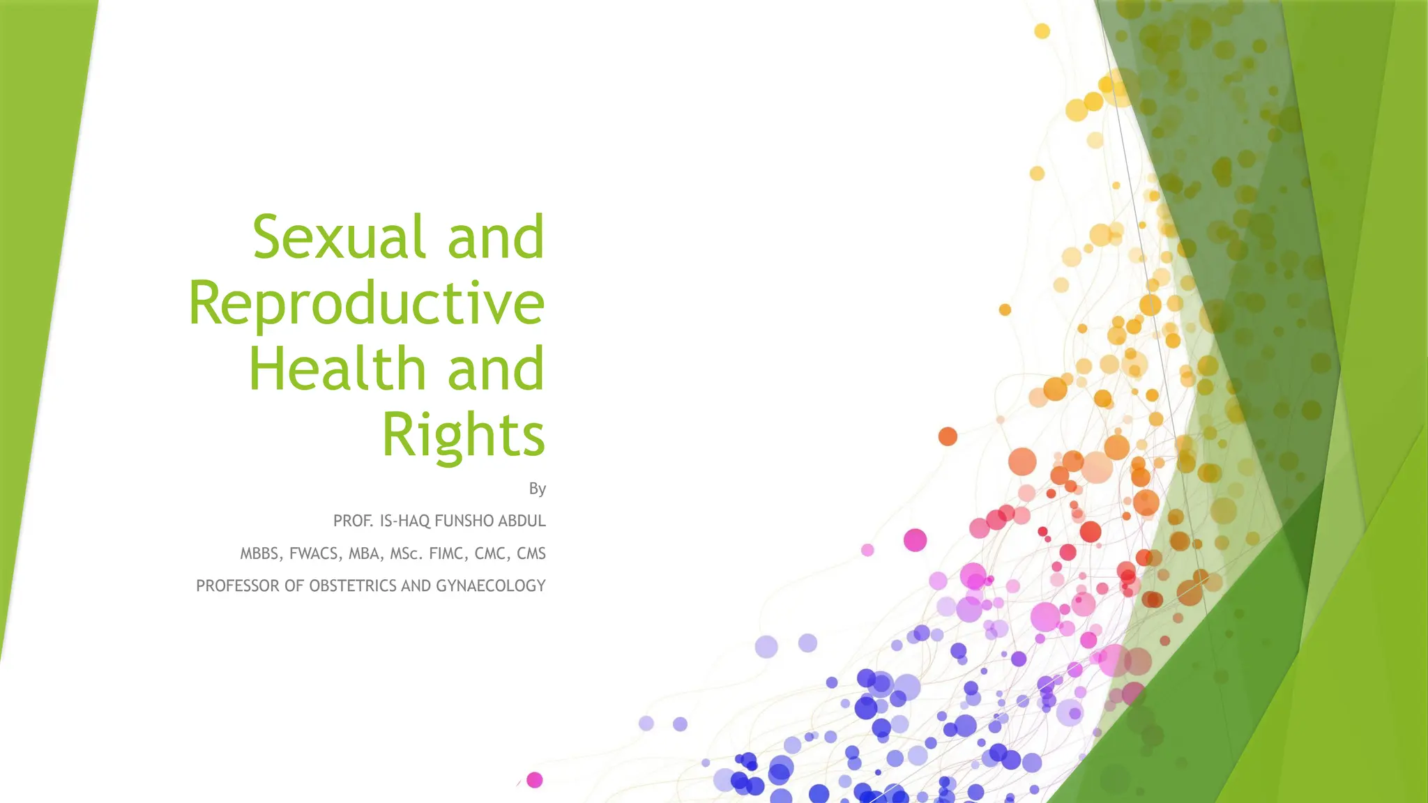 Sexual And Reproductive Health And Pptx
