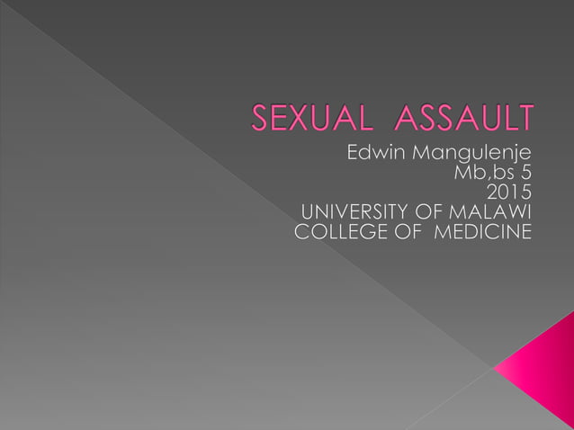 Sexual assault | PPTX