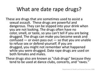 Substance Abuse and Sexual Assault/Rape | PPTX