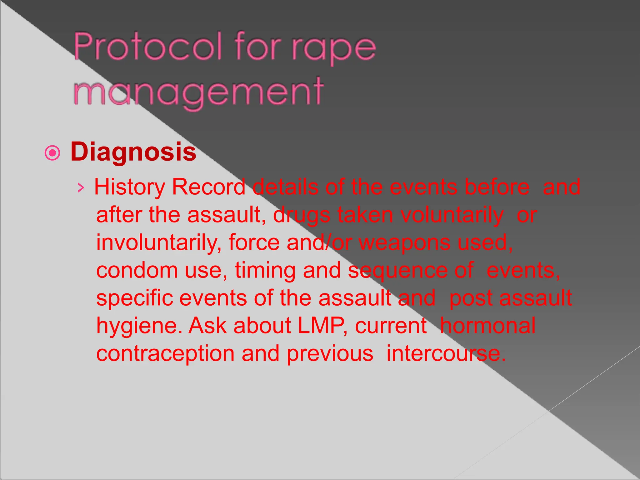 Sexual Assault management in emergency department | PPTX