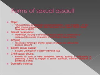 Sexual Assault management in emergency department | PPT
